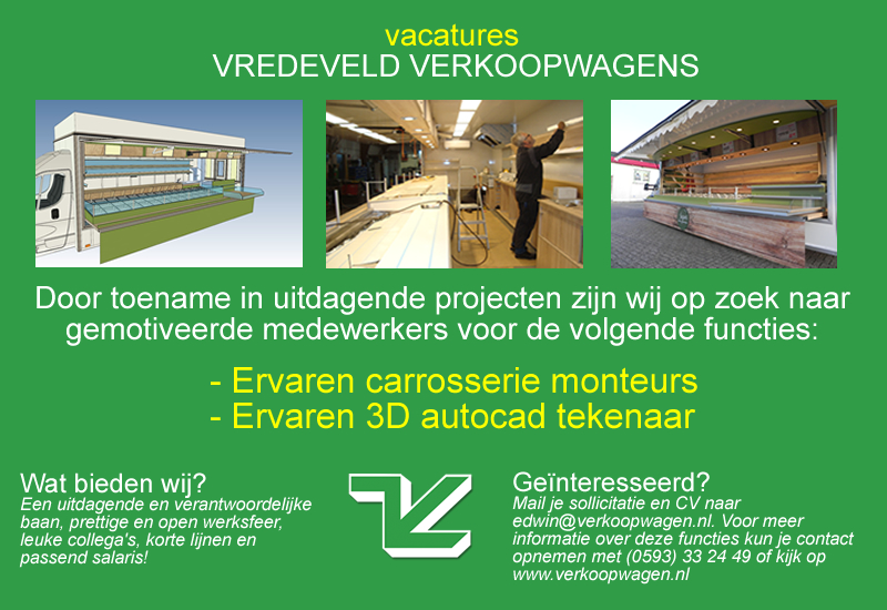 Vredeveld Verkoopwagens is u juiste partner